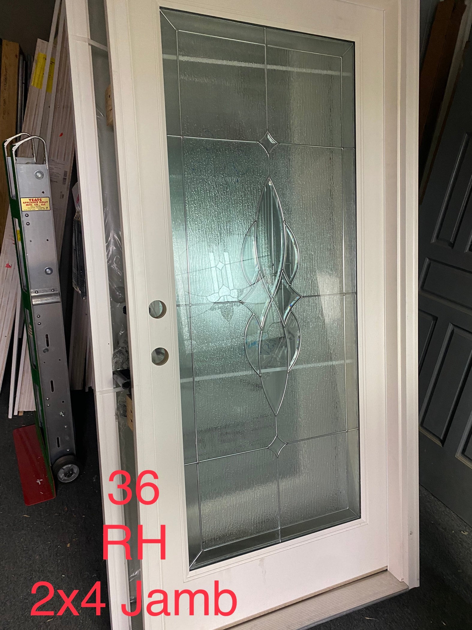 D112 - 36 RH 2x4 jamb (solid vinyl jamb, high end fiberglass/vinyl door ...