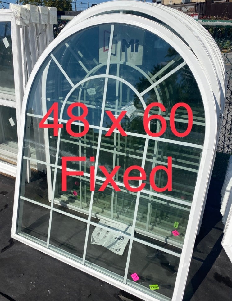 H145 - 48 x 60 Fixed Arched Windows w/grids | Soperb Builders LLC