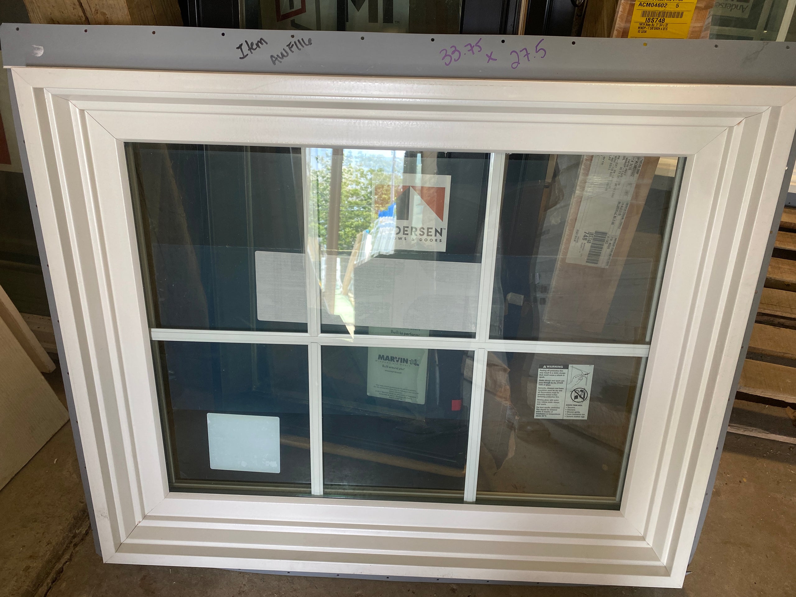 AWF16 - 33.75 x 27.5 Andersen 400 Series Fixed w/grids | Soperb ...